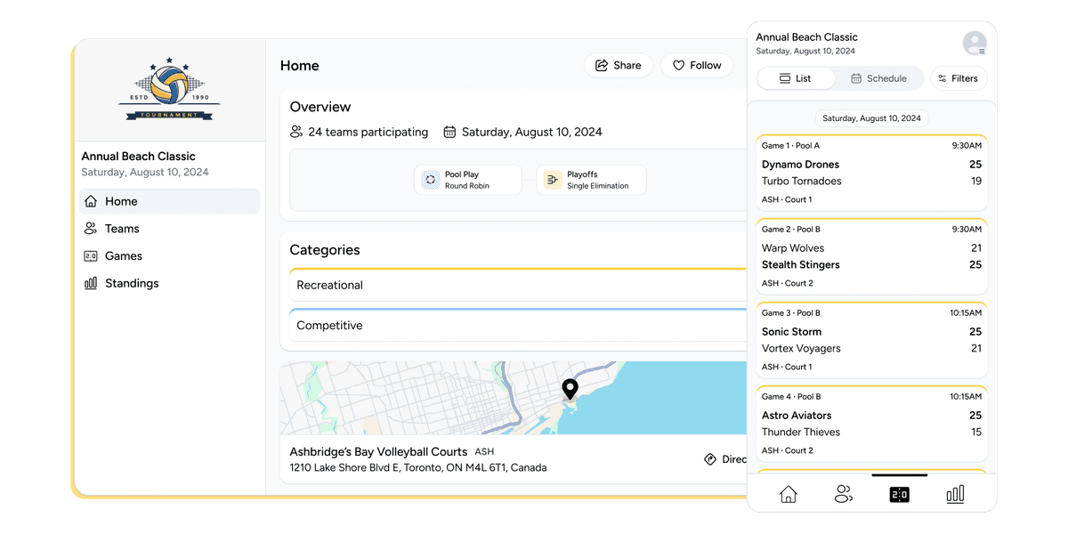 Tourny | Sports Tournament Software
