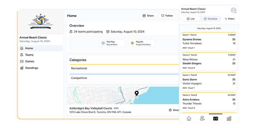 Tourny | Sports Tournament Software